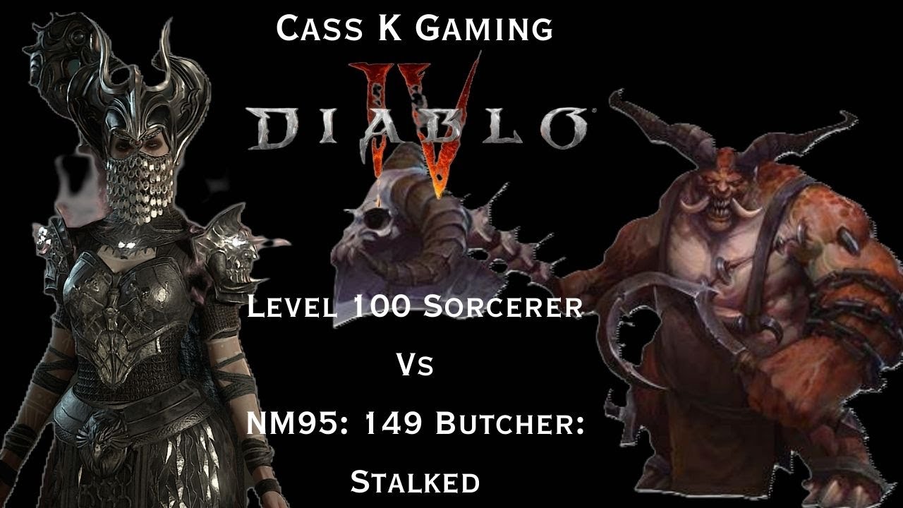 D4 Nightmare 95: Level 100 Sorcerer vs Level 149 Butcher - YouTube