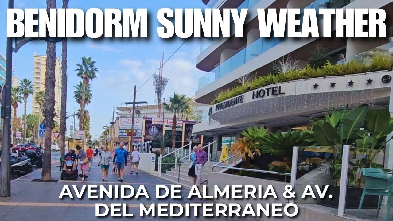 Sunny Weather in Benidorm! - Levante Beach, Av. del mediterraneo & Av ...