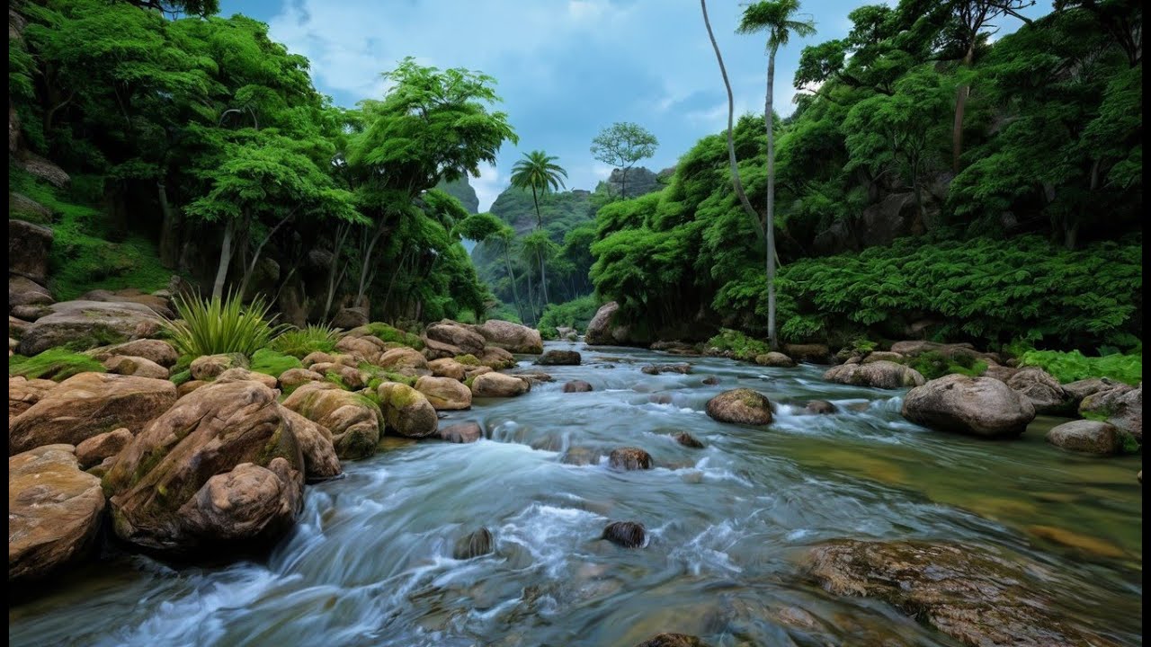 experience nature's most calming river sounds - YouTube