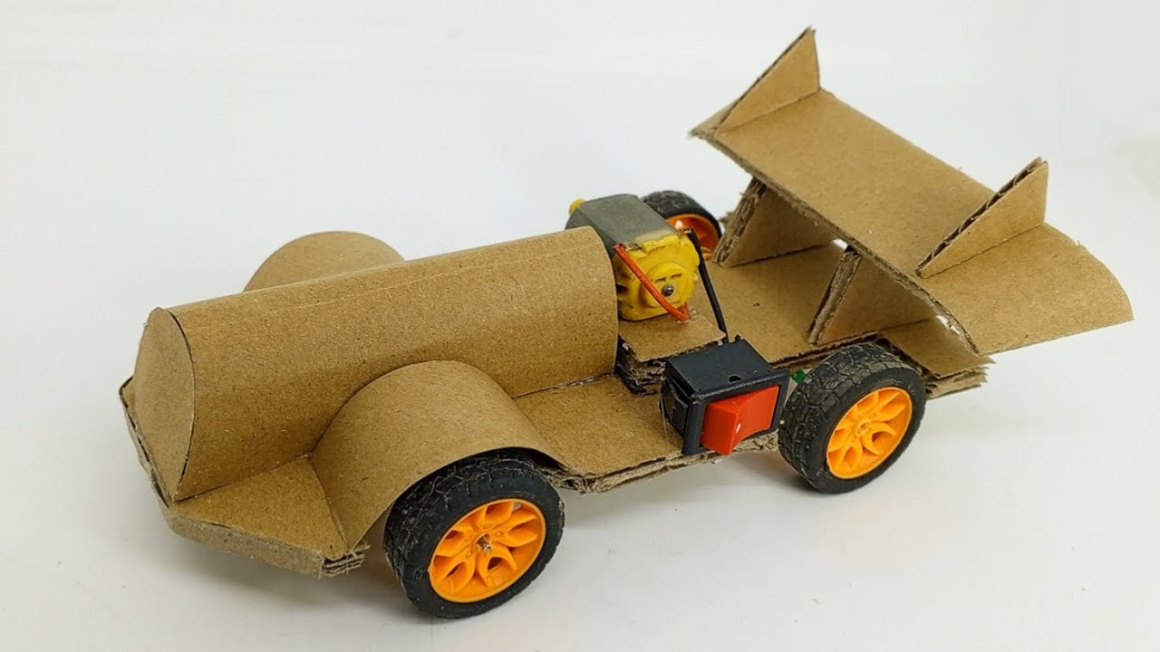 How To Make Amazing Cardboard Rc Racing Car - Very Simple - Cardboard ...