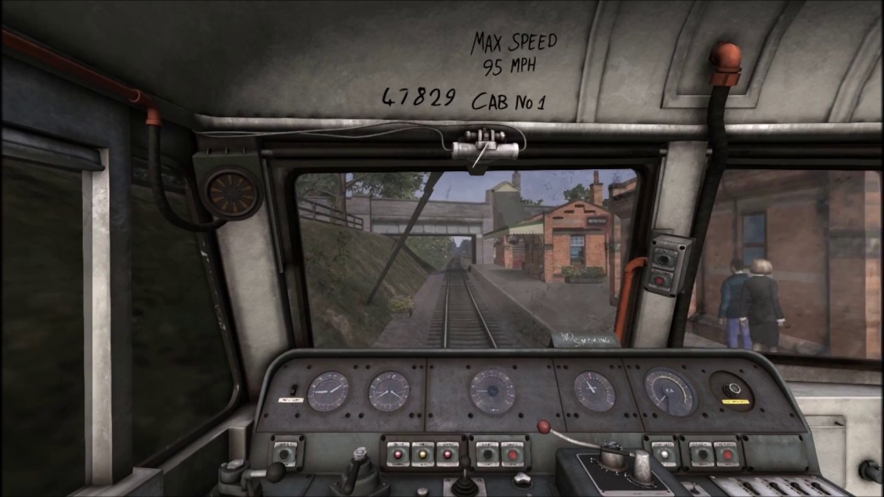 class 47 cab ride Leicester north - Loughborough - YouTube