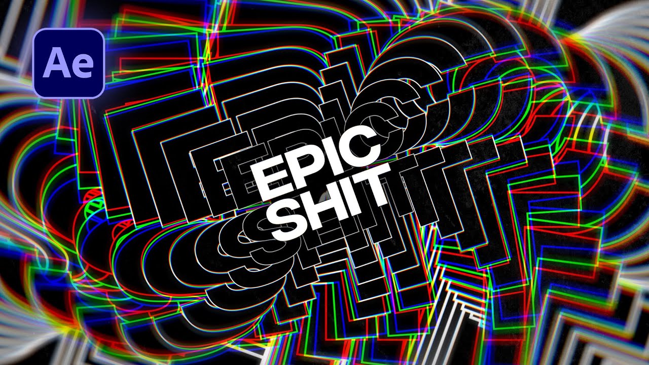 Trippy Text Animation in After Effects | After Effects Tutorial | Typography Animation Tutorial ...