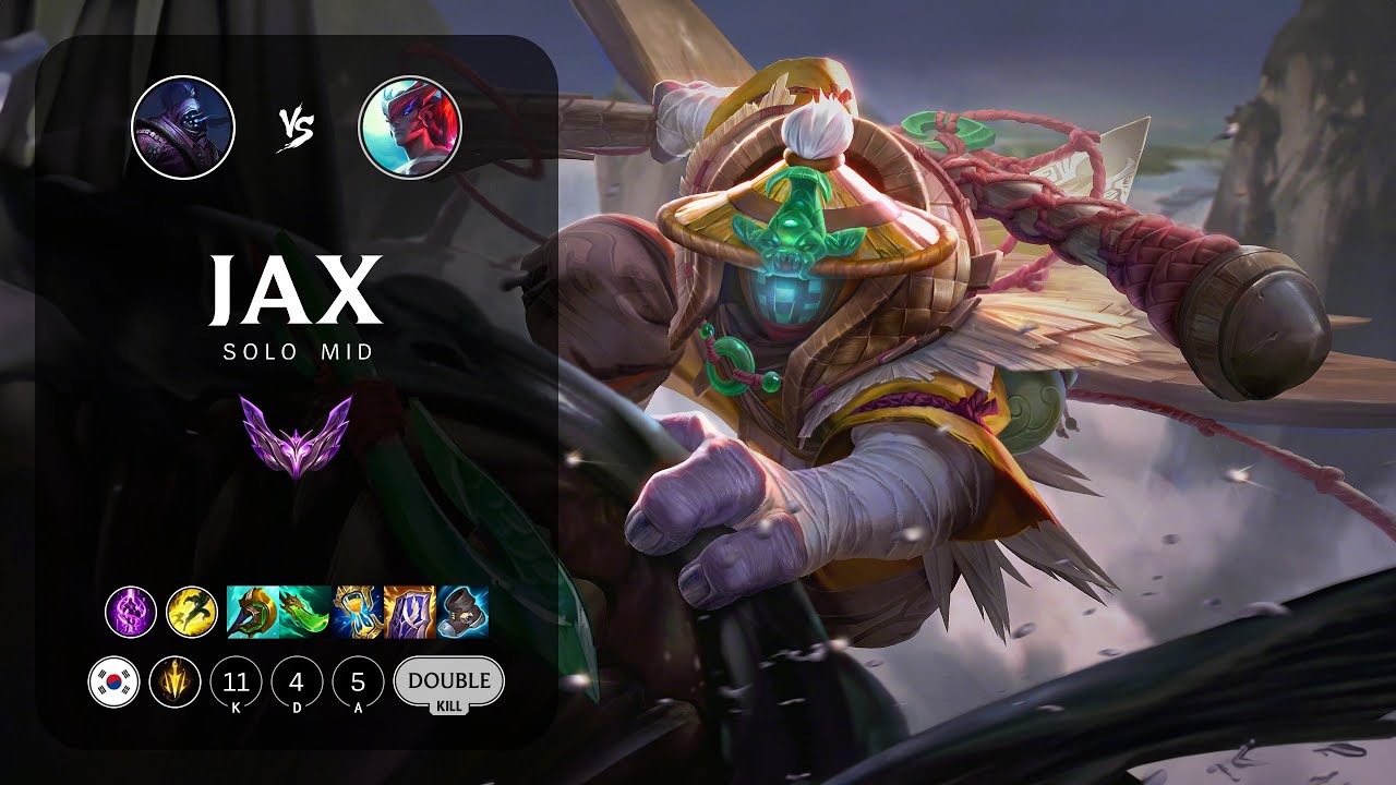 Jax Mid vs Yone - KR Master Patch 13.24 - YouTube