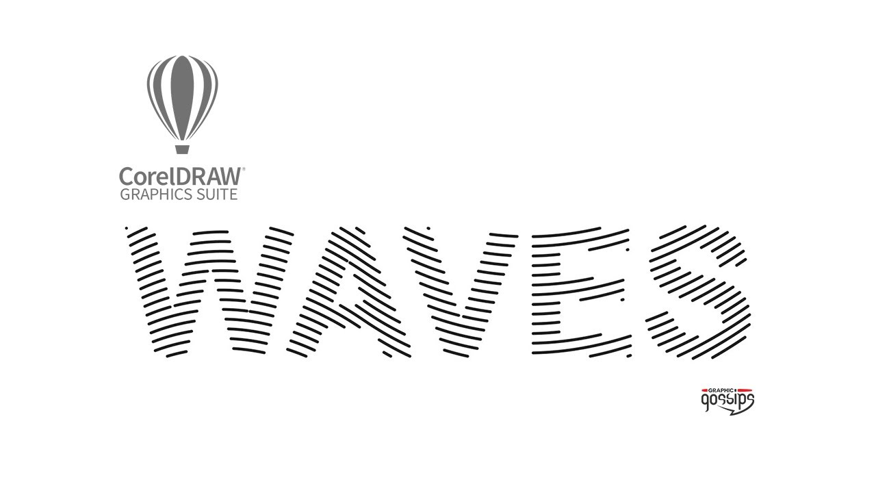 How to Make Wavy Line Text in corelDRAW - YouTube