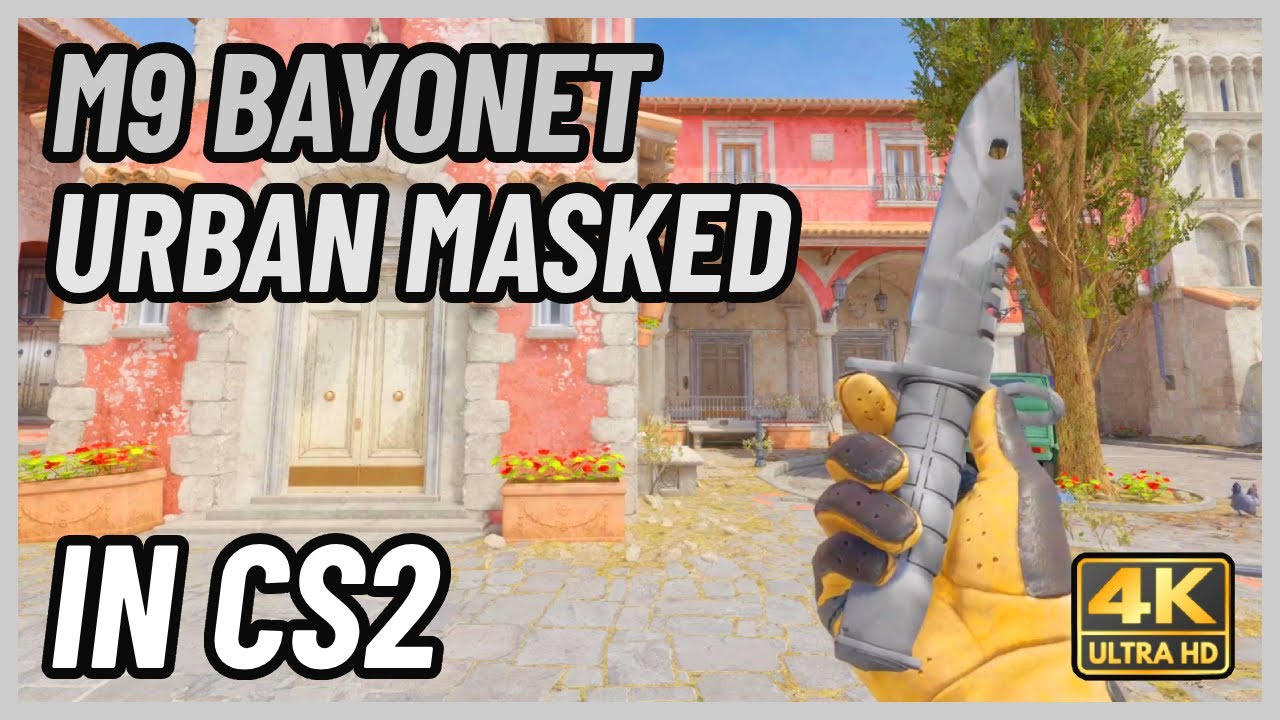 CS2 M9 Bayonet Urban Masked | CS2 Knife In-Game Showcase [4K] - YouTube