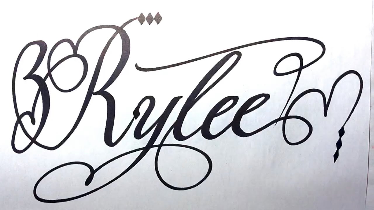 Rylee Name Signature Calligraphy Status | #moderncalligraphy #cursive # ...