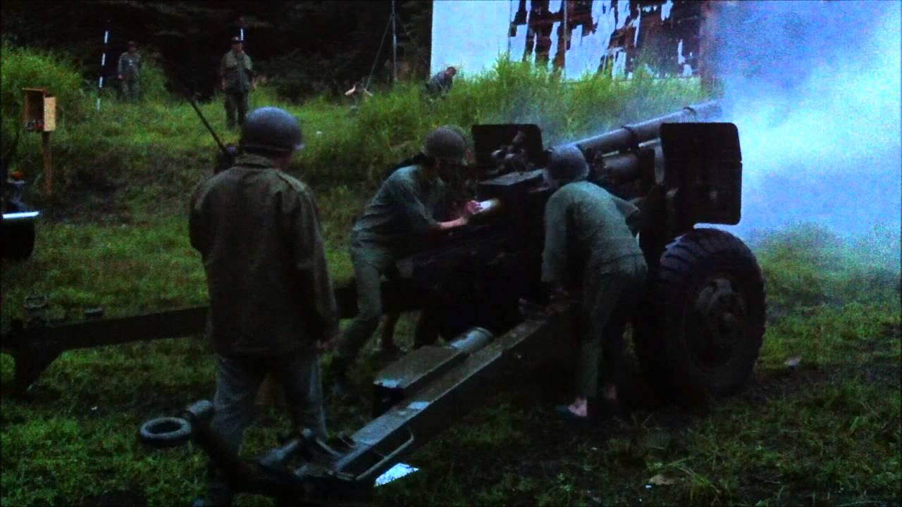 ARVN Artillery in Vietnam War Reenactment - YouTube
