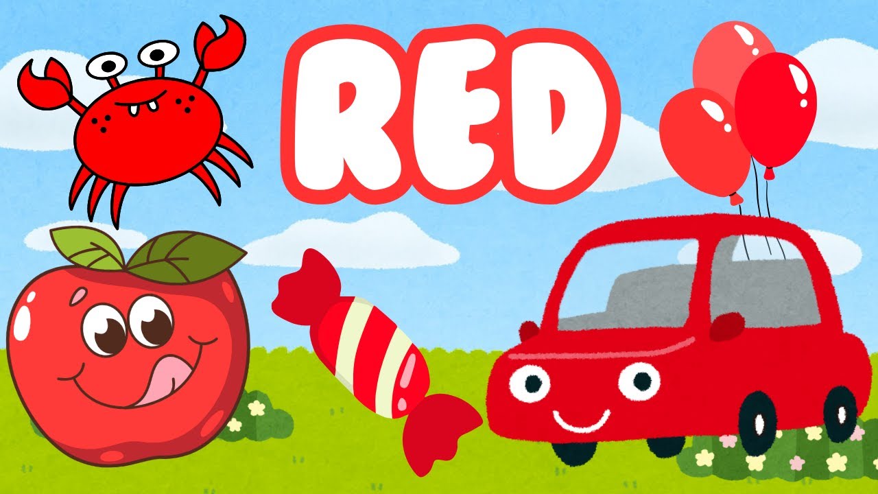 Learning the Color Red | Preschool & Kindergarten - YouTube