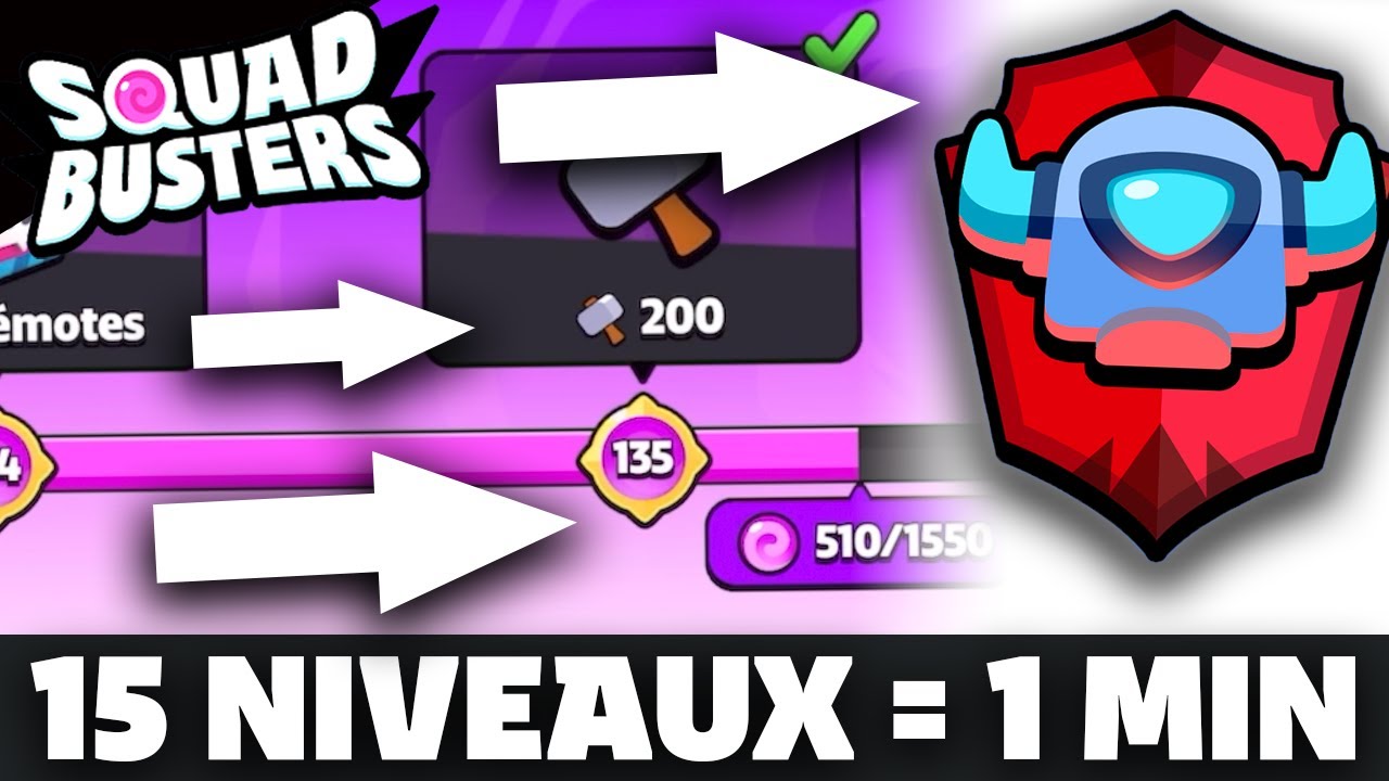 Progresser de 15 niveaux en 1 minute sur Squad Busters - YouTube