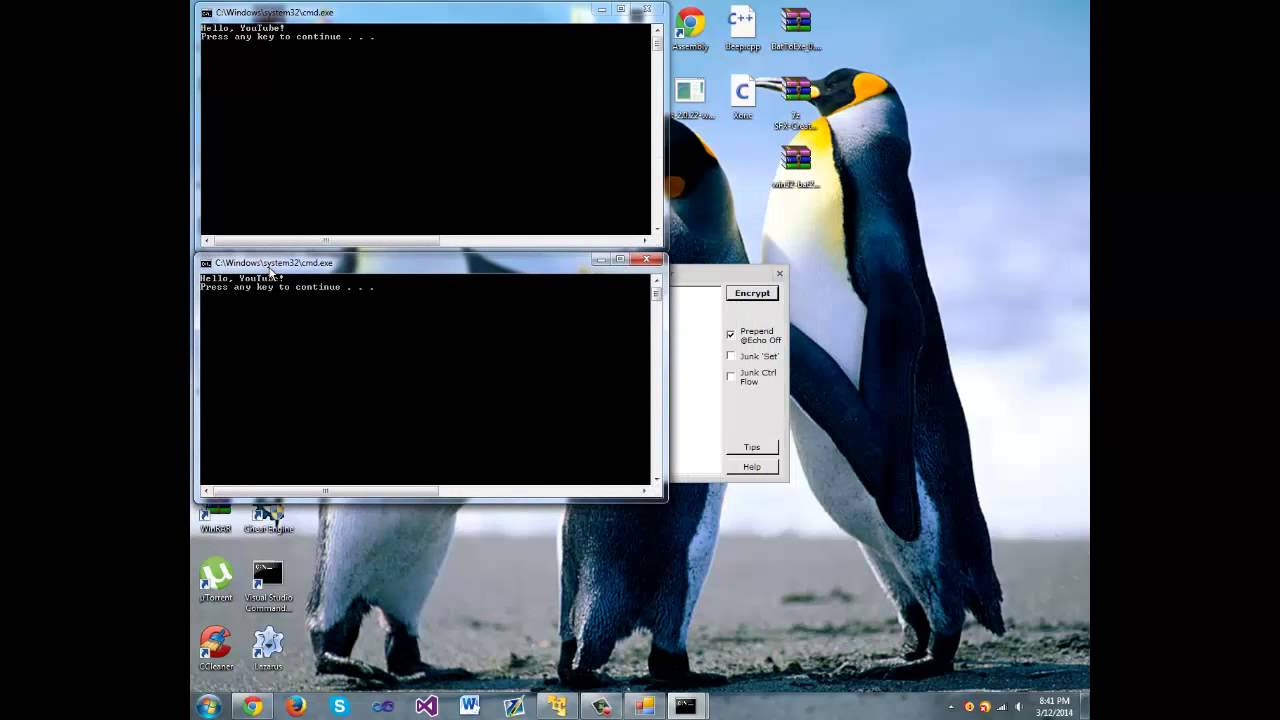 Visual Basic Software - Batch File Encryptor/Obfuscator - YouTube
