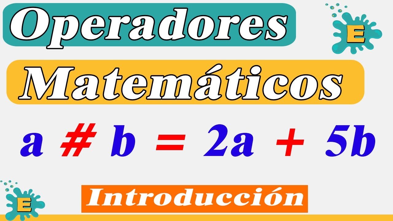 🛑Operadores MATEMÁTICOS ||Introducción - YouTube