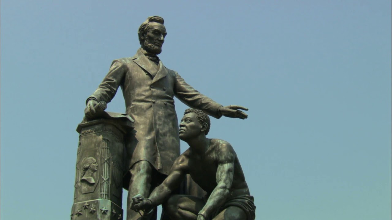 Abraham Lincoln emancipation statue - YouTube