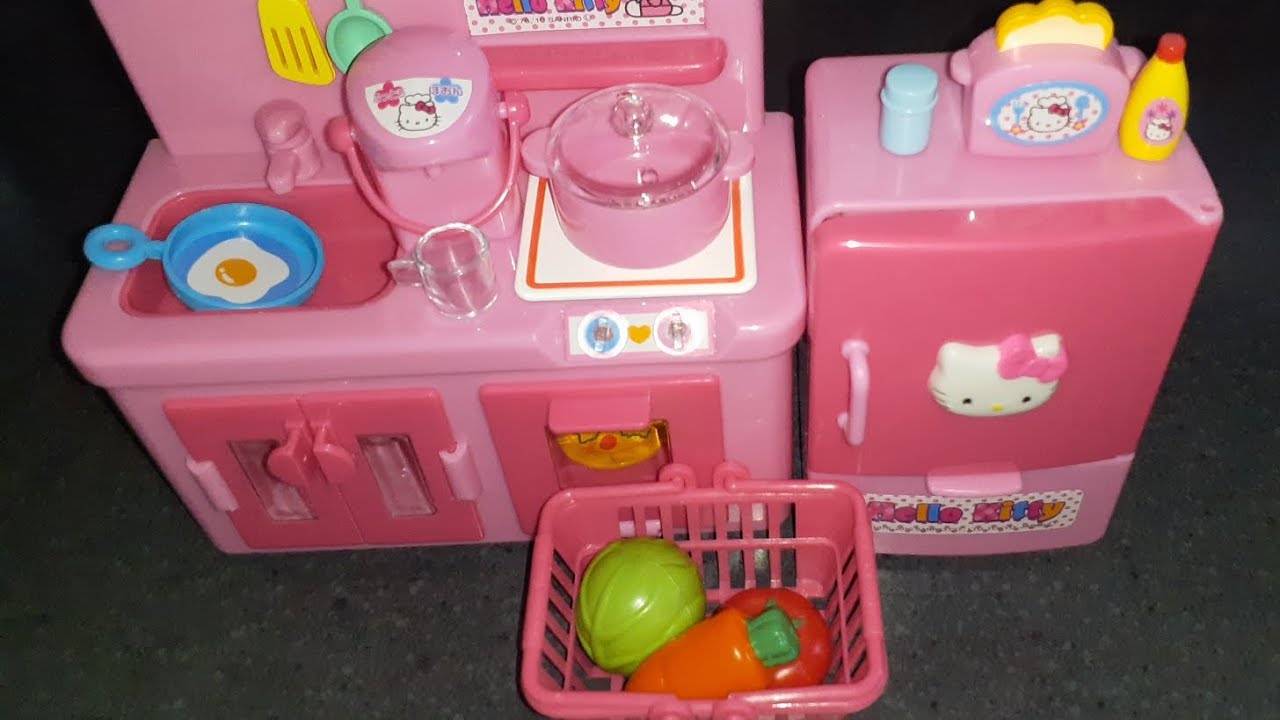ASMR〜Hello Kitty kitchen Set & Refrigerator - YouTube