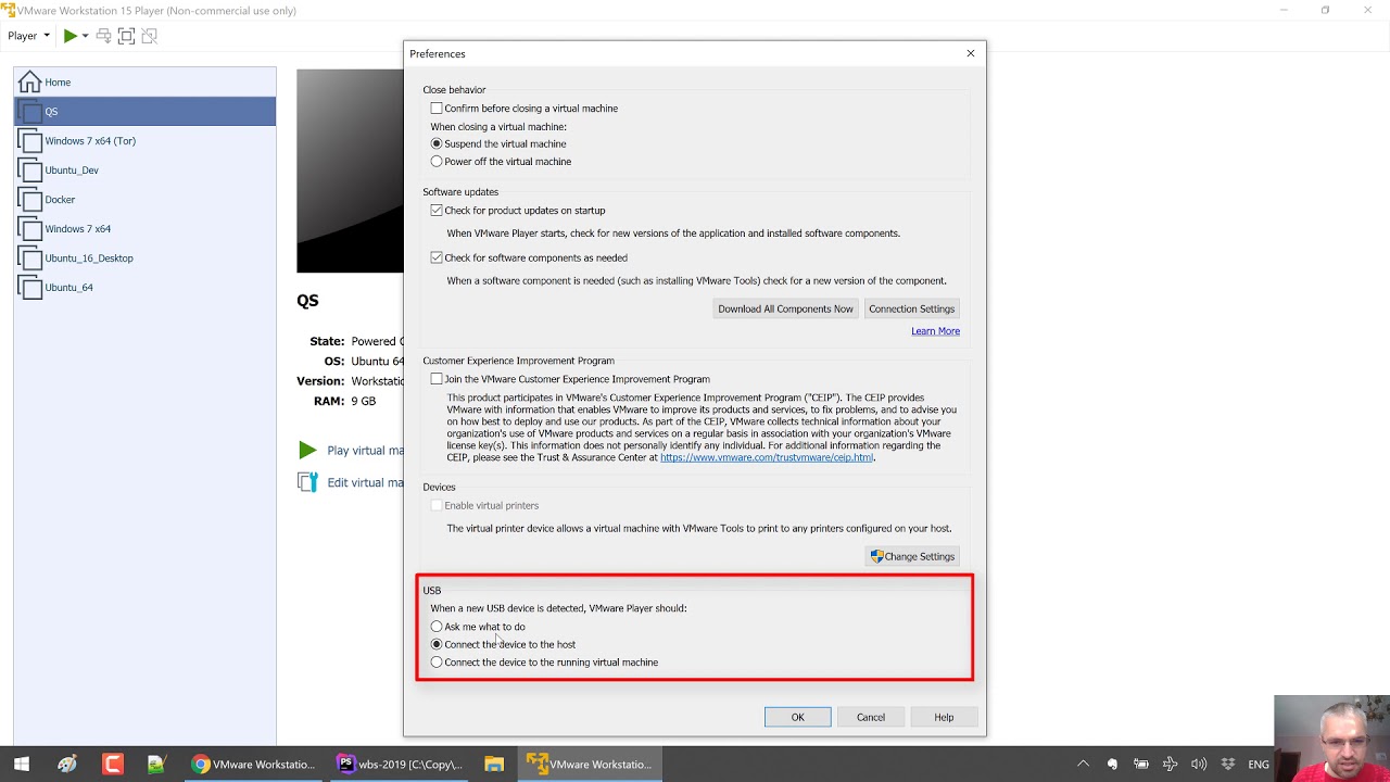 How to Disable Automatic Connection of USB Devices in VMWare ...
