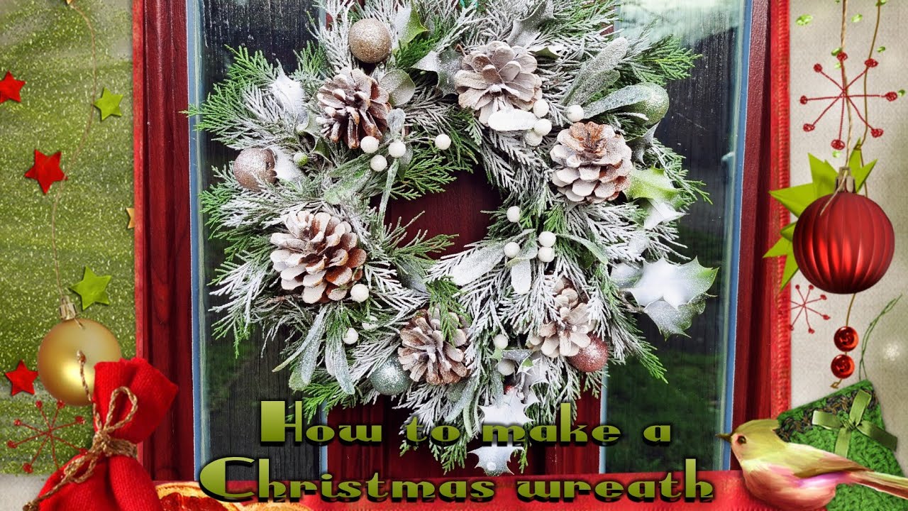 How to make a Christmas wreath - YouTube
