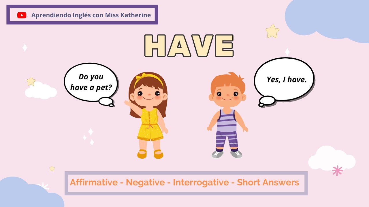 COMO USAR "HAVE" EN INGLES + Ejemplos - YouTube