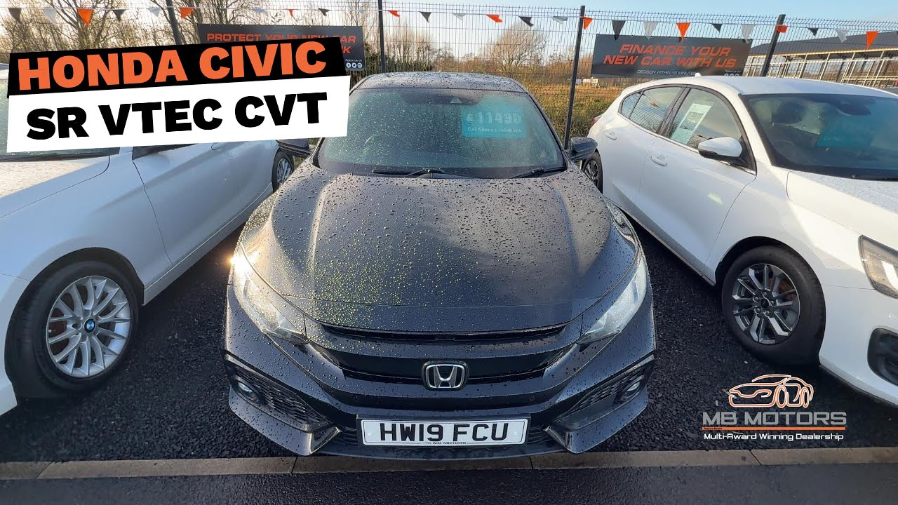 2019 Honda Civic SR VTec CVT - MB Motors, Ballymena - YouTube