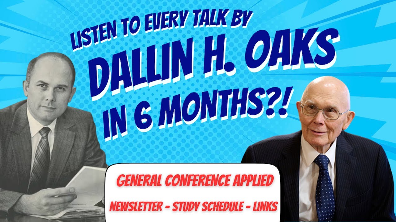 Listen to Every Talk by President Dallin H. Oaks in 6 Months! - YouTube
