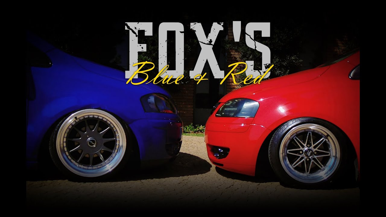 Volkswagen FOX'S Blue & Red - Stanced - YouTube