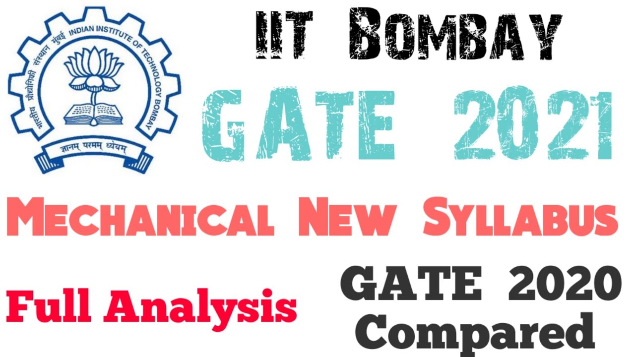 GATE 2021 Syllabus Change IIT Bombay - YouTube