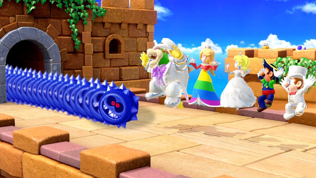 Super Mario Party - All Minigames With Wedding Mario (Master Difficulty ...