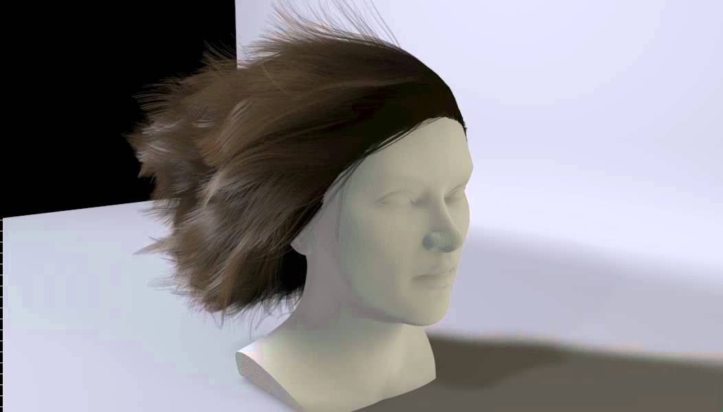 Hair simulation cinema 4D - YouTube