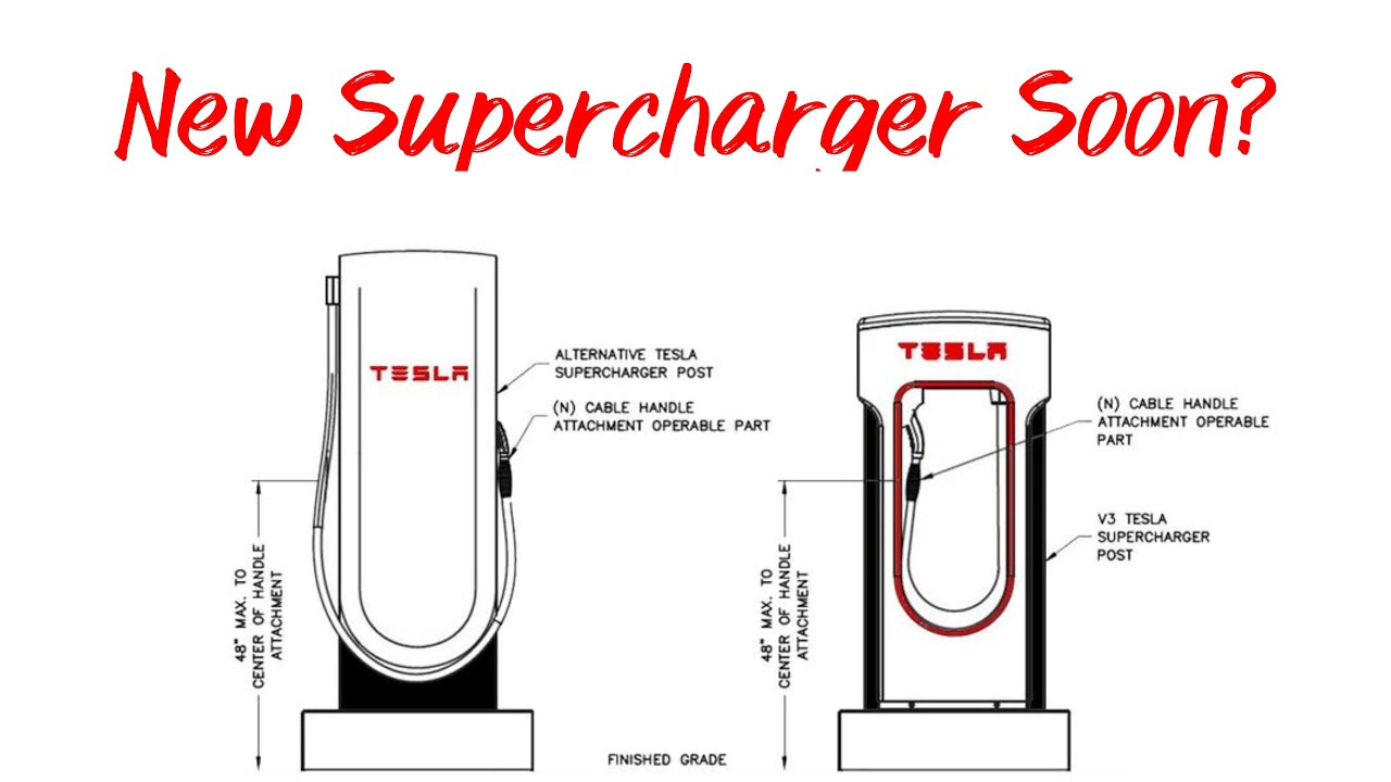 New Tesla Supercharger coming Will it be V3 or V4? Magic dock? let's ...