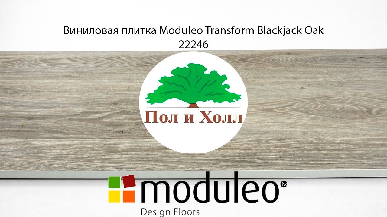 Виниловая плитка Moduleo Transform Blackjack Oak 22246 - YouTube