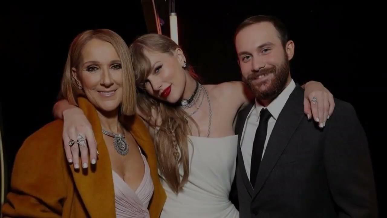Following fans' criticism of their awkward 2024 Grammys moment, Taylor Swift hugs Celine Dion ...