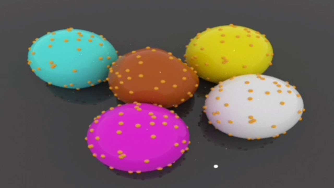 Chocolate balls 3d animation - YouTube