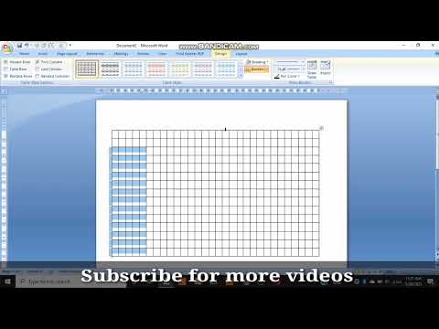 how to create rows and column in MS word Hindi tutorial /ms word create ...