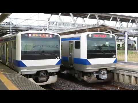 水戸線 E531系K415編成 回8725M KY出場 友部駅着発 2020.06.22 - YouTube