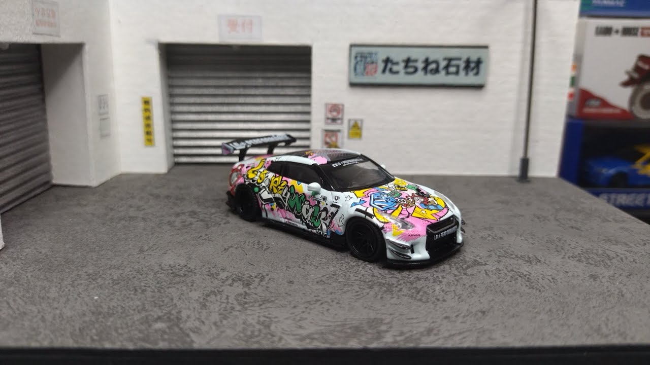 LIMITED EDITION LB⭐WORKS NISSAN GT-R TYPE 2 LBWK KUMA GRAFFITI #244 ...