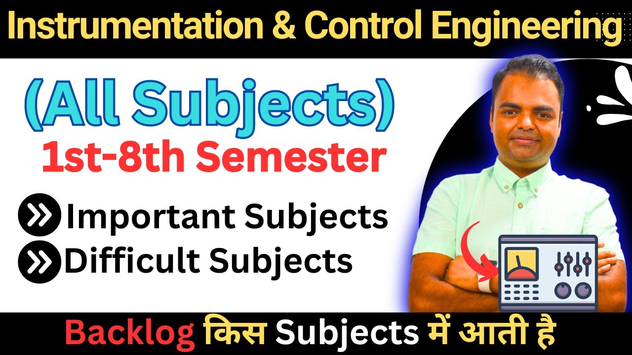BTech Instrumentation & Control Engineering Subjects Syllabus 1st Year ...