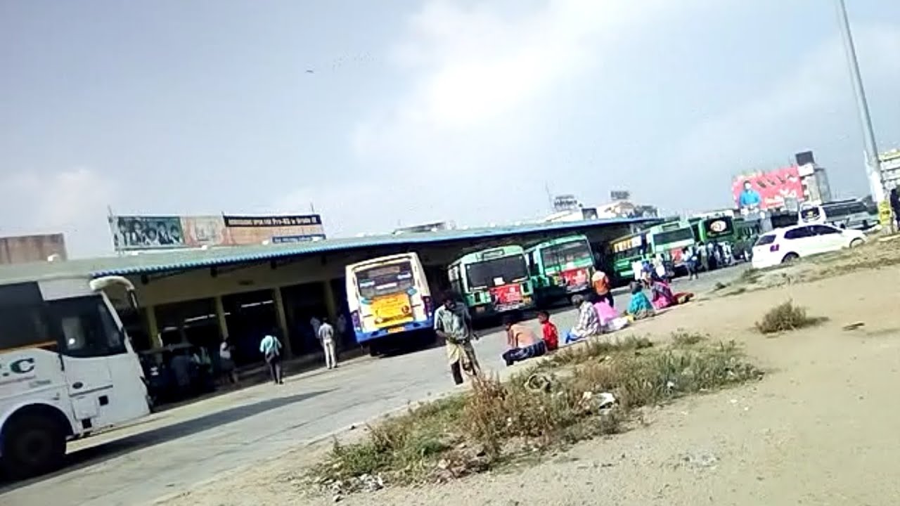 Dindigul central bus stand Full view Dindigul city Buses - YouTube