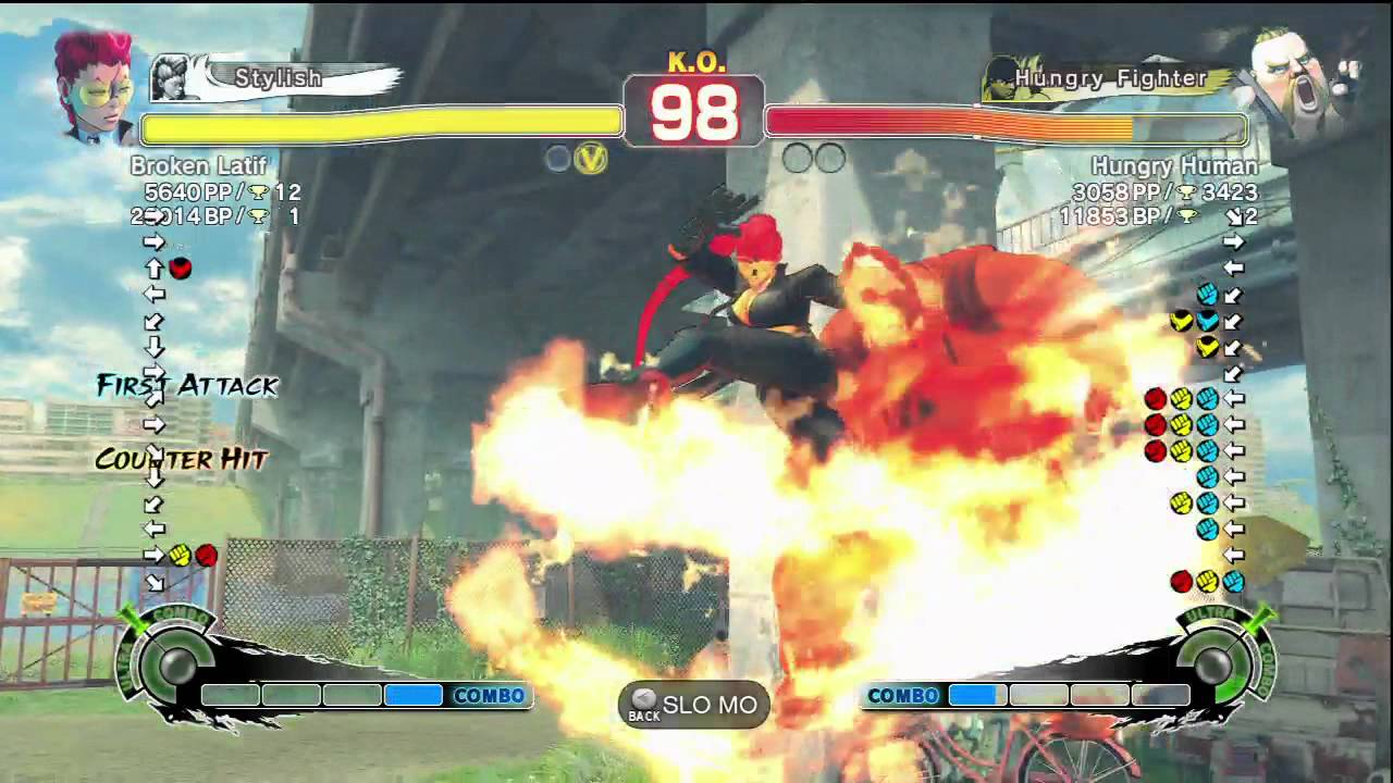 SSF4 AE Broken Tier Latif (Viper) Vs Hungry HUman (Rufus) - YouTube