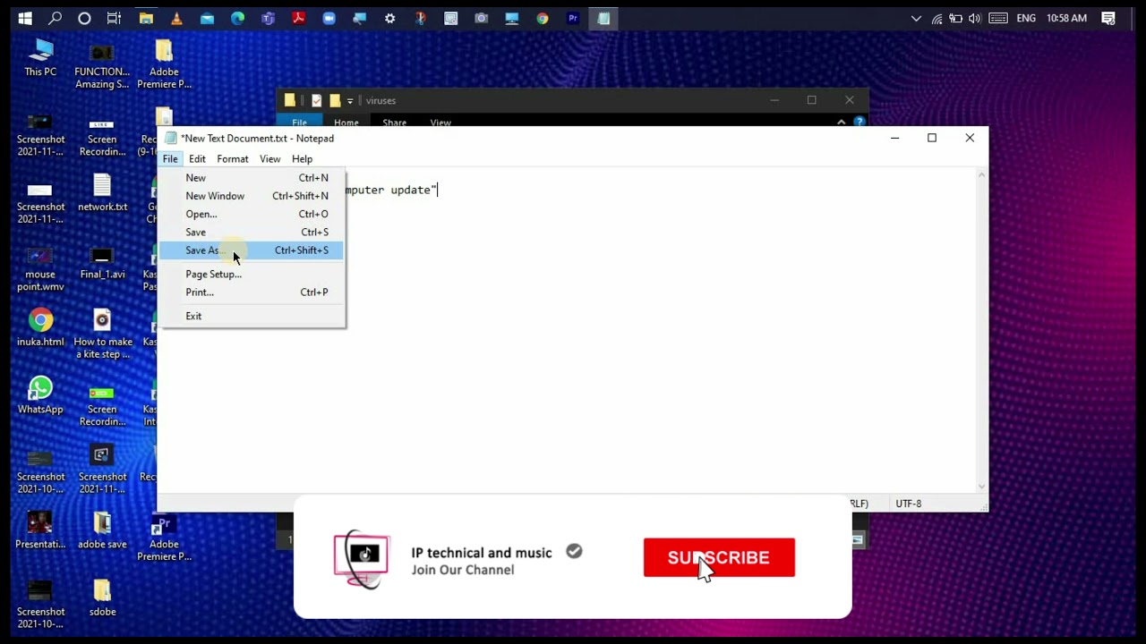 How to make computer shutdown virus in sinhala - YouTube