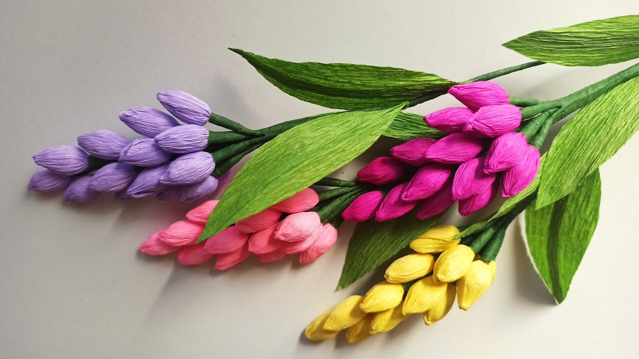 Beautiful crepe paper flower making idea || Membuat bunga Sedap Malam ...