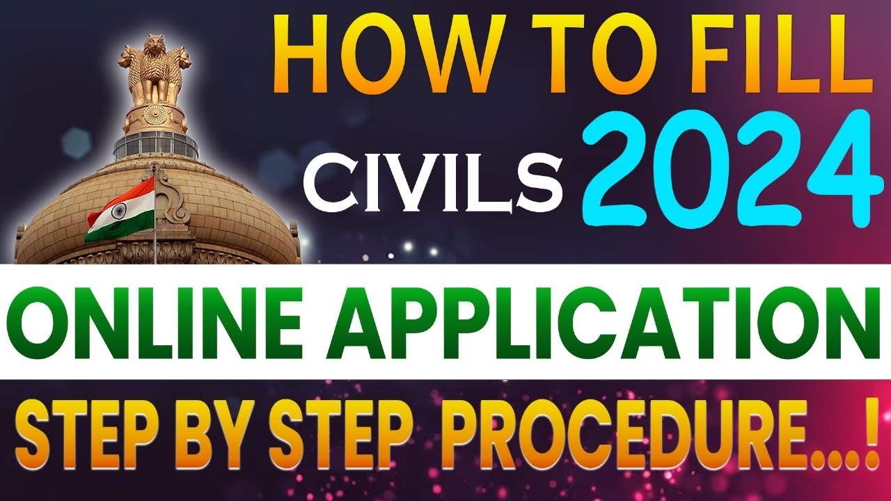 Civils Services 2024 పరీక్షకు Apply చేసే విధానం./ How to fill online ...