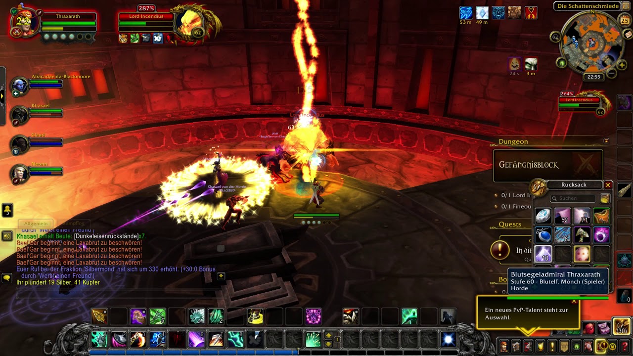 Lord Incendius - Die Schwarzfelstiefen - World of Warcraft - YouTube