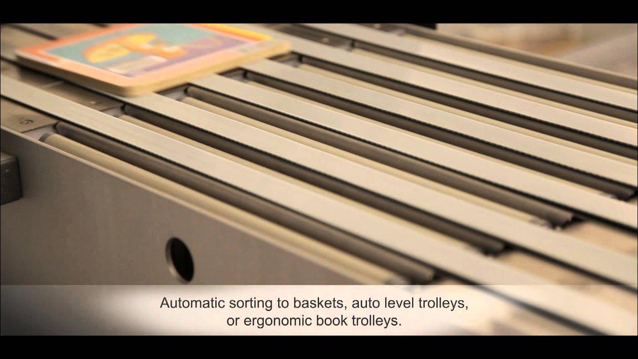 Sorting - Newton's Automated Library Sorting System - YouTube