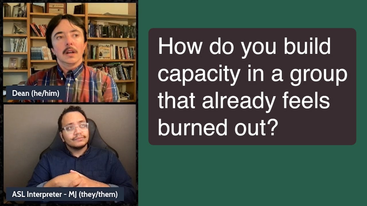 Dean Spade: Burnout in Mutual Aid Groups - YouTube