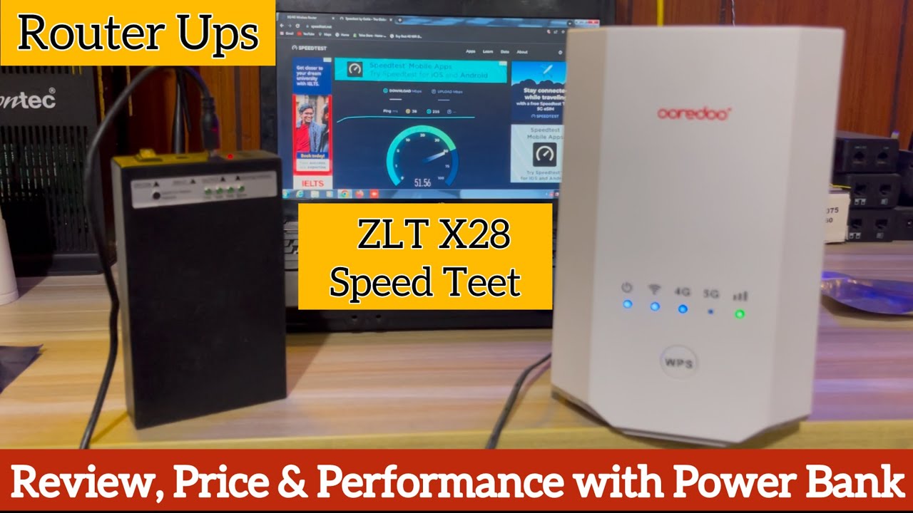 ZLT X28 Router Performance Review with Power Bank || 5G Sim Router ...
