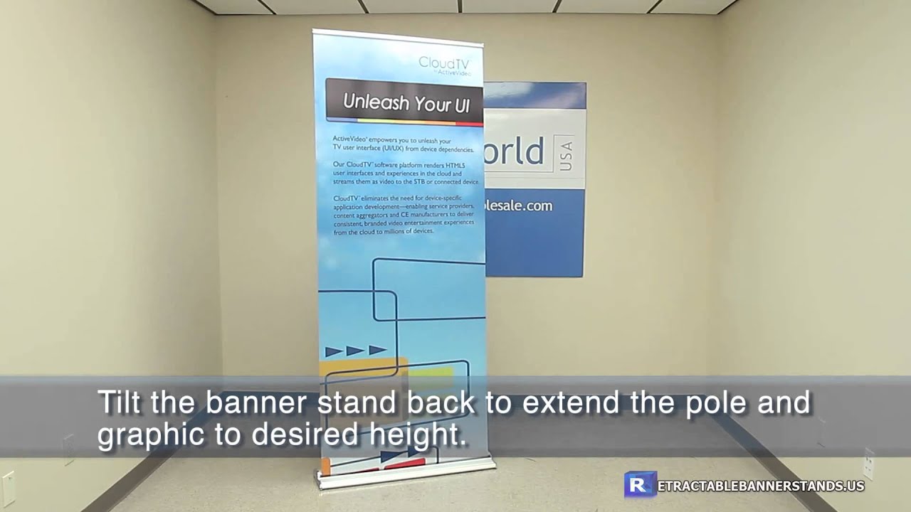 HD Retractable Banner Stand - YouTube