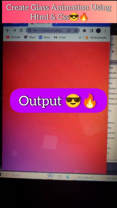 💥 Create Animation Using Html And Css 😎🔥 Shorts Programming Status Coading Viral
