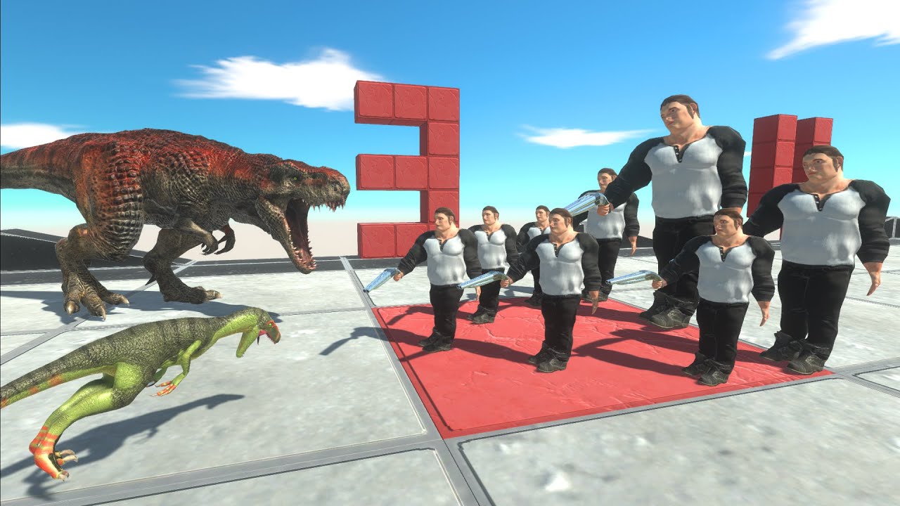 Rifleman army with Shotguns vs all animals and dinosaurs - Animal ...