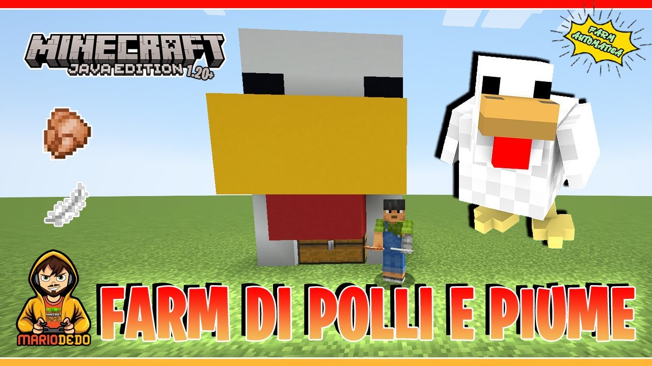 Farm di Polli e Piume Minecraft - YouTube