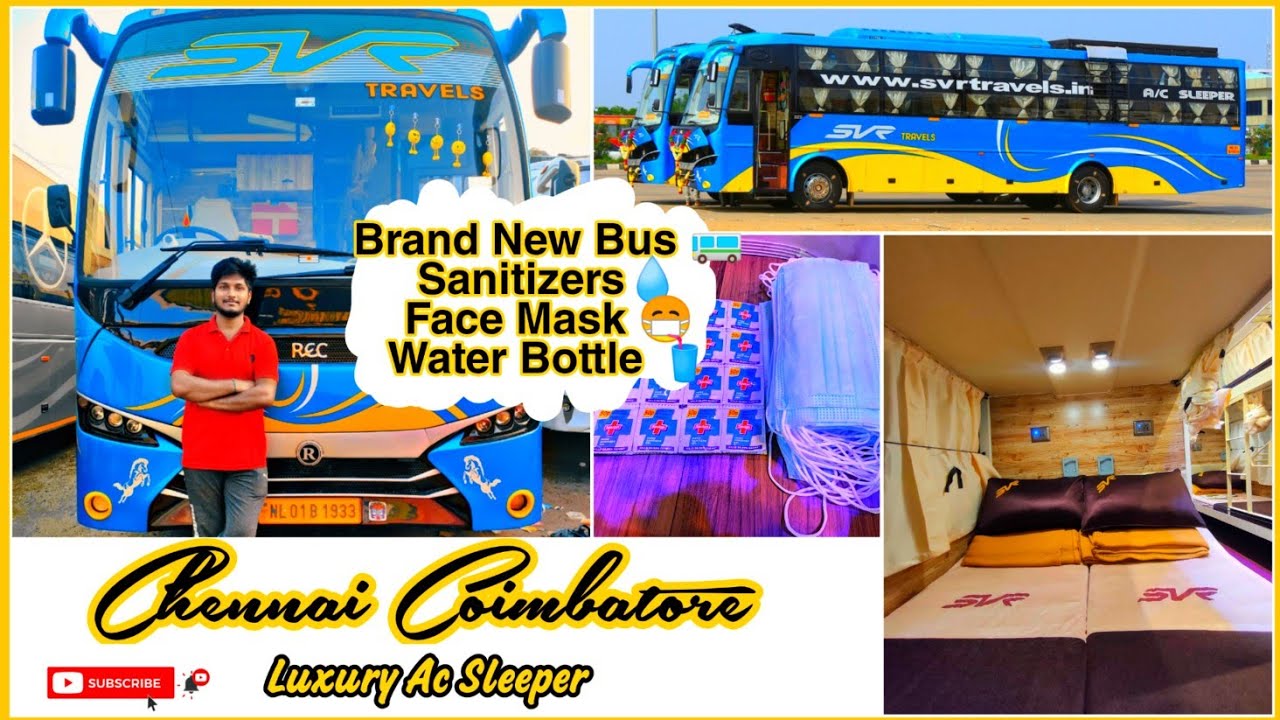 SVR Travels Chennai Coimbatore Brand New Bus Review #svr #svrtravels # ...