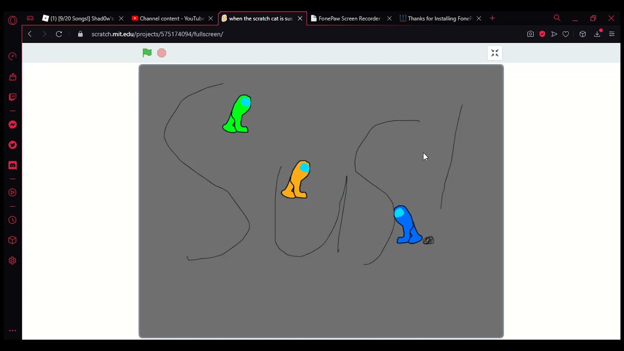 when the scratch cat is sus - YouTube