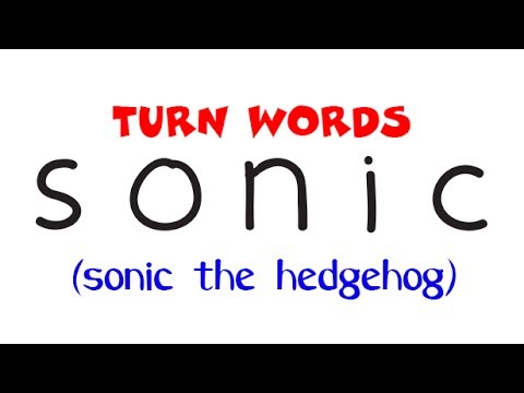 Sonic The Hedgehog | How To Turn Words SONIC into Cartoons Sonic The ...